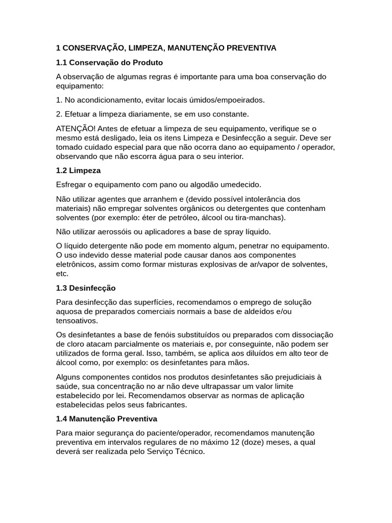 Limpeza Raio X Intecal | PDF | Desinfetante | Solvente