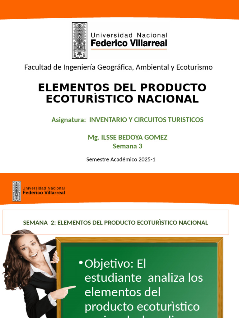 Semana 3 Elementos Del Produto Ecoturistico | PDF | Turismo | Entorno ...