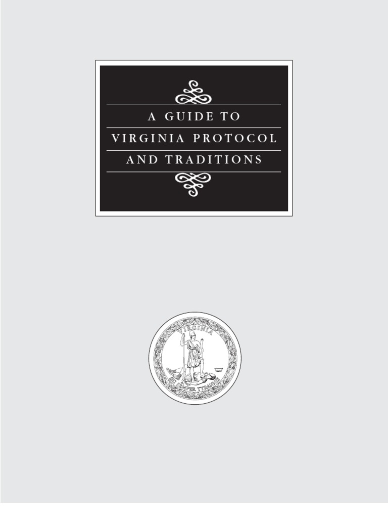 Virginia Protocol Guide | PDF | Sergeant | Warrant Officer (United States)