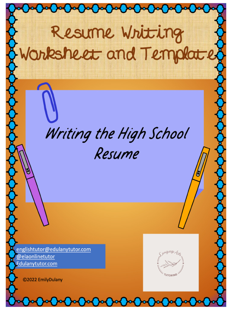 ResumeWritingWorksheetandTemplate 1 | PDF
