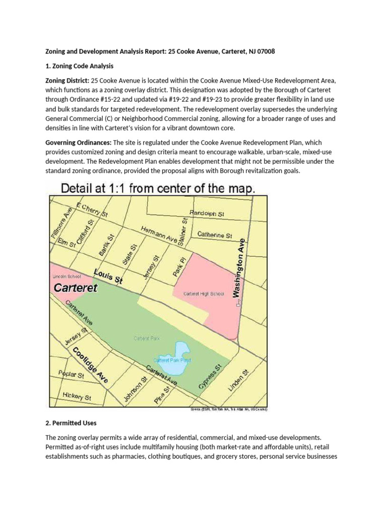 Zoning Analysis for 25 Cooke Avenue | PDF | Zoning | Mixed Use Development
