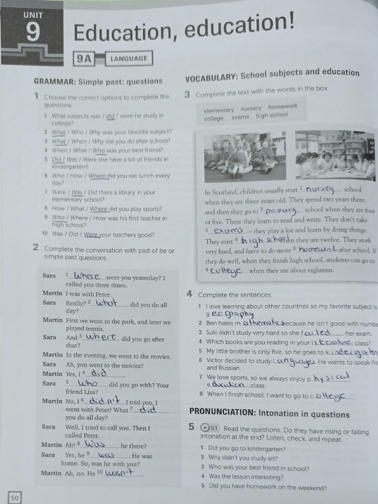 9A AND 9C Chris | PDF | Linguistics | Grammar