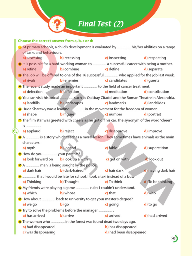 G12 English Booklet - Al - Adwaa - Gem - 43 | PDF | Behavioural Sciences