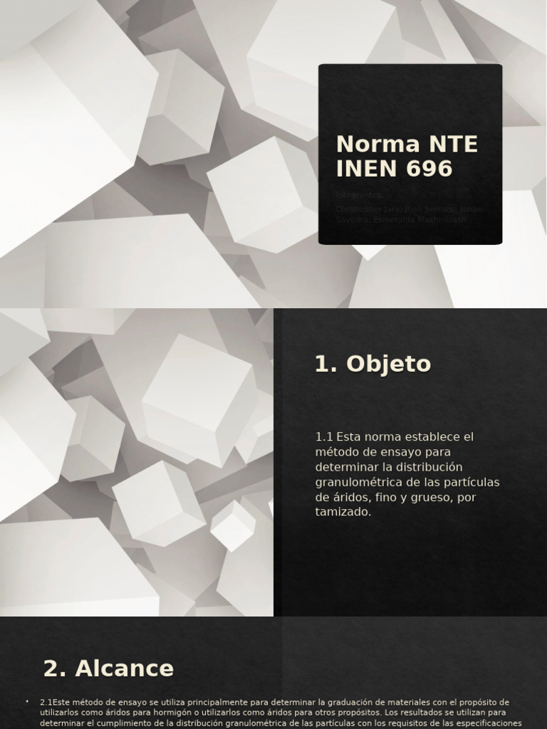 Norma Nte Inen 696 - | PDF | Masa