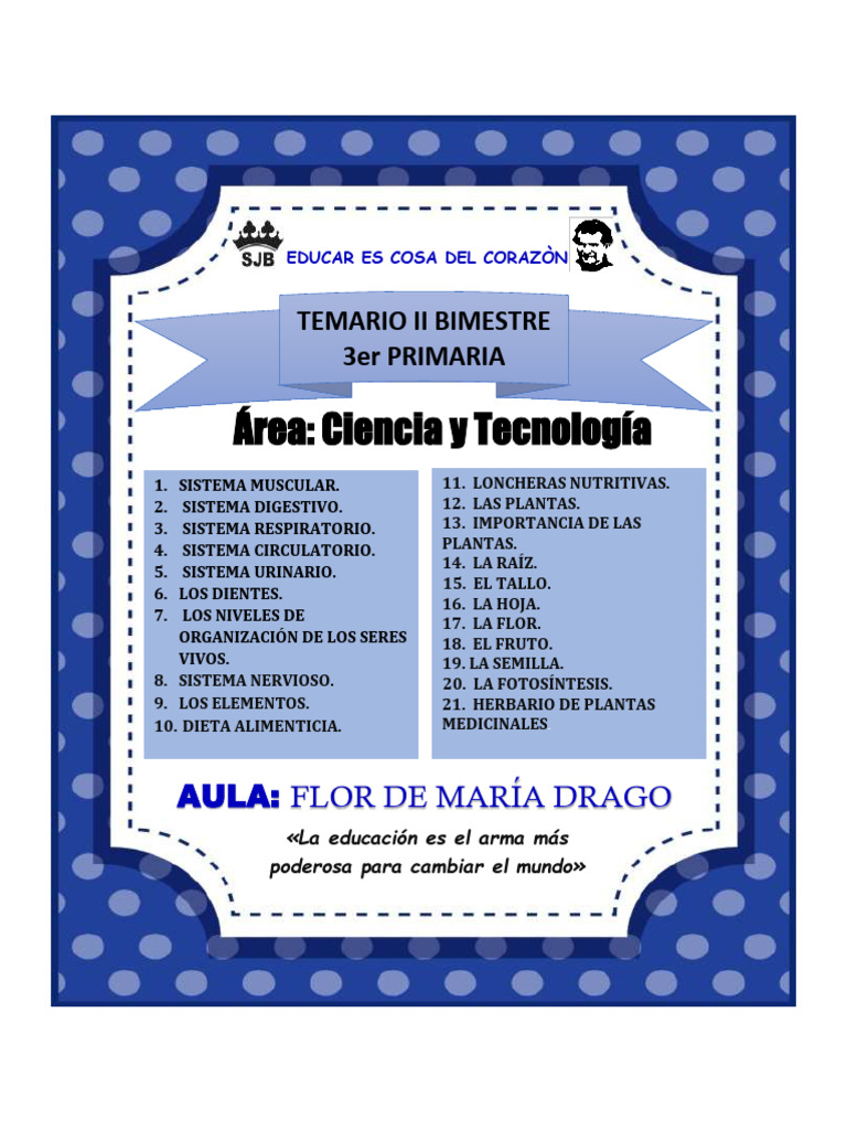 Portada de Ciencia II Bimestre 2025 | PDF