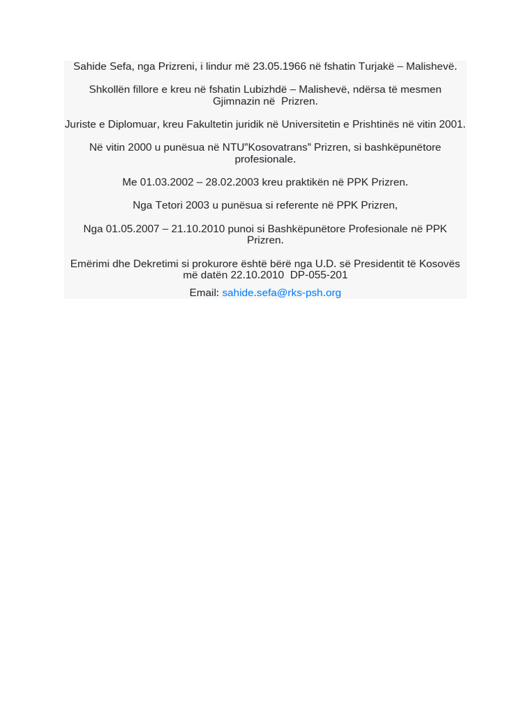 CV Sahide Sefa | PDF