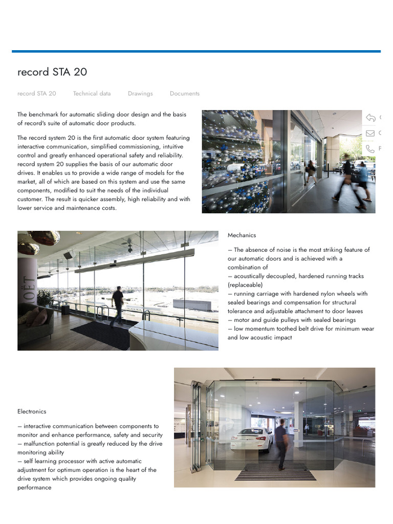 Record STA 20 - Standard Linear Sliding Doors - Record Doors | PDF ...