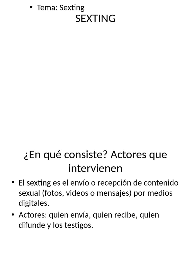 Presentación Sexting Taller | PDF