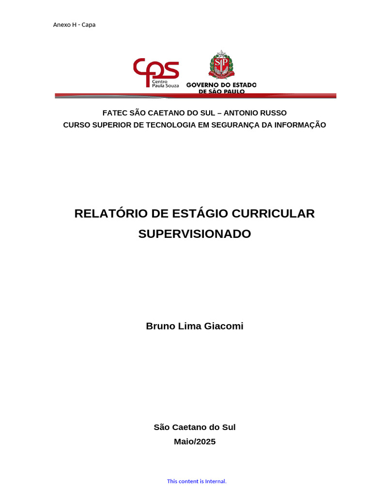 Pag01 Anexo H Capa Example | PDF