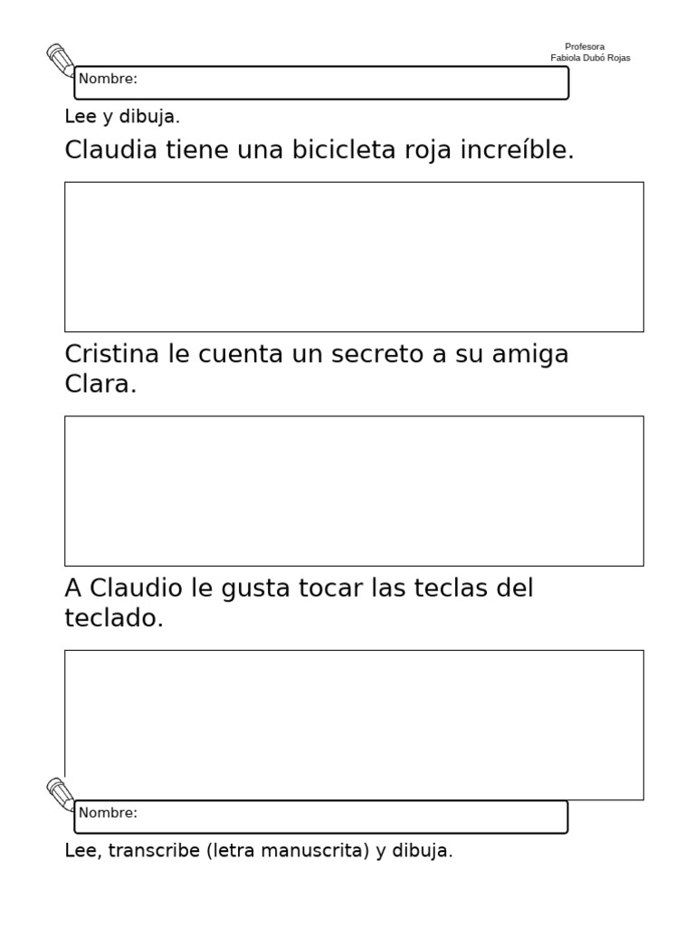 Lee, Copia y Dibuja - CR-CL | PDF