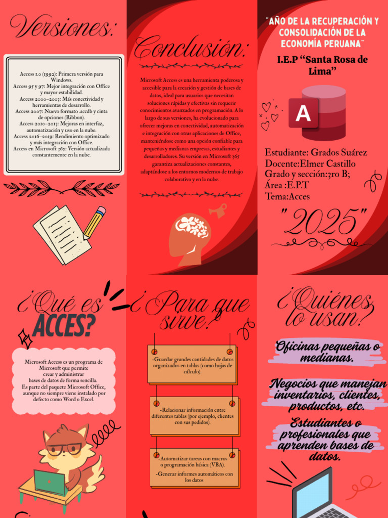 Triptico ACCES | PDF | Microsoft Office | acceso Microsoft