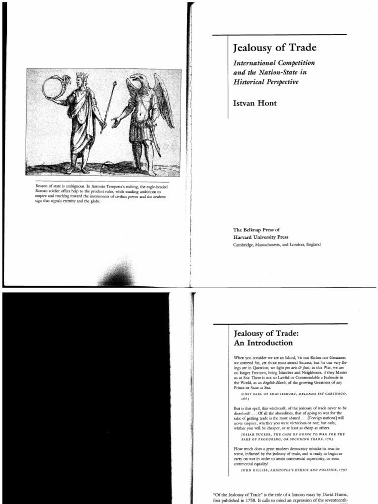 Jealousy of Trade in Political Theory | PDF | Jurisprudence | Niccolò ...