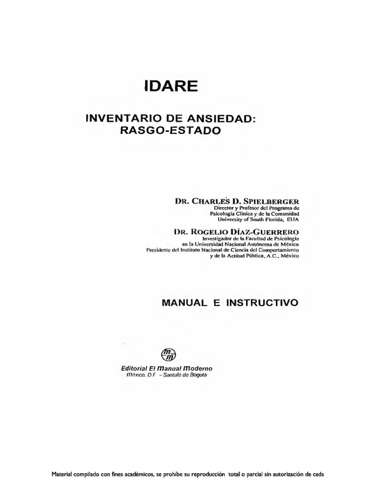 Manual de IDARE | PDF