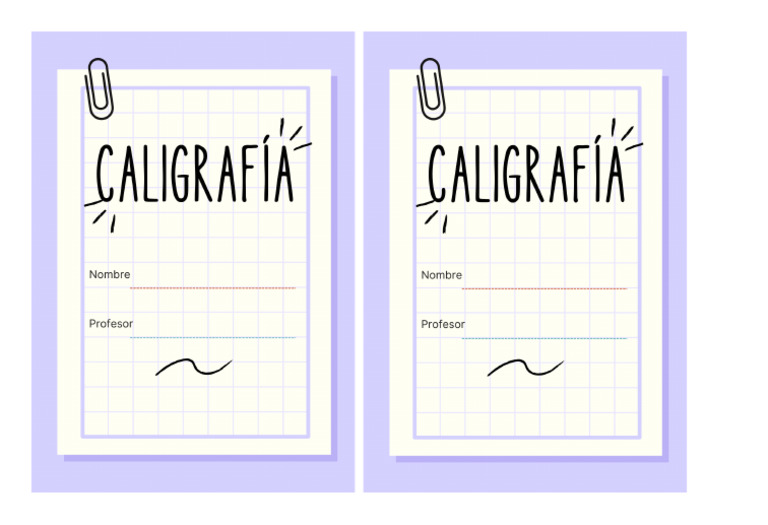 Portada Caligrafía | PDF