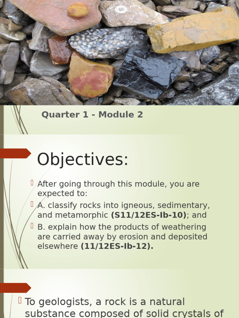 Rocks and Exogenic Processes | PDF | Rock (Geology) | Igneous Rock