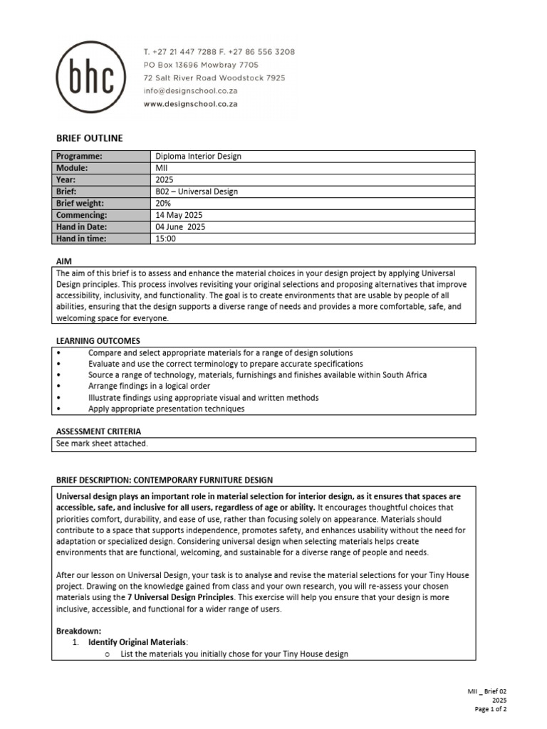 MII B02 Universal Design | PDF | Usability | Cognitive Science