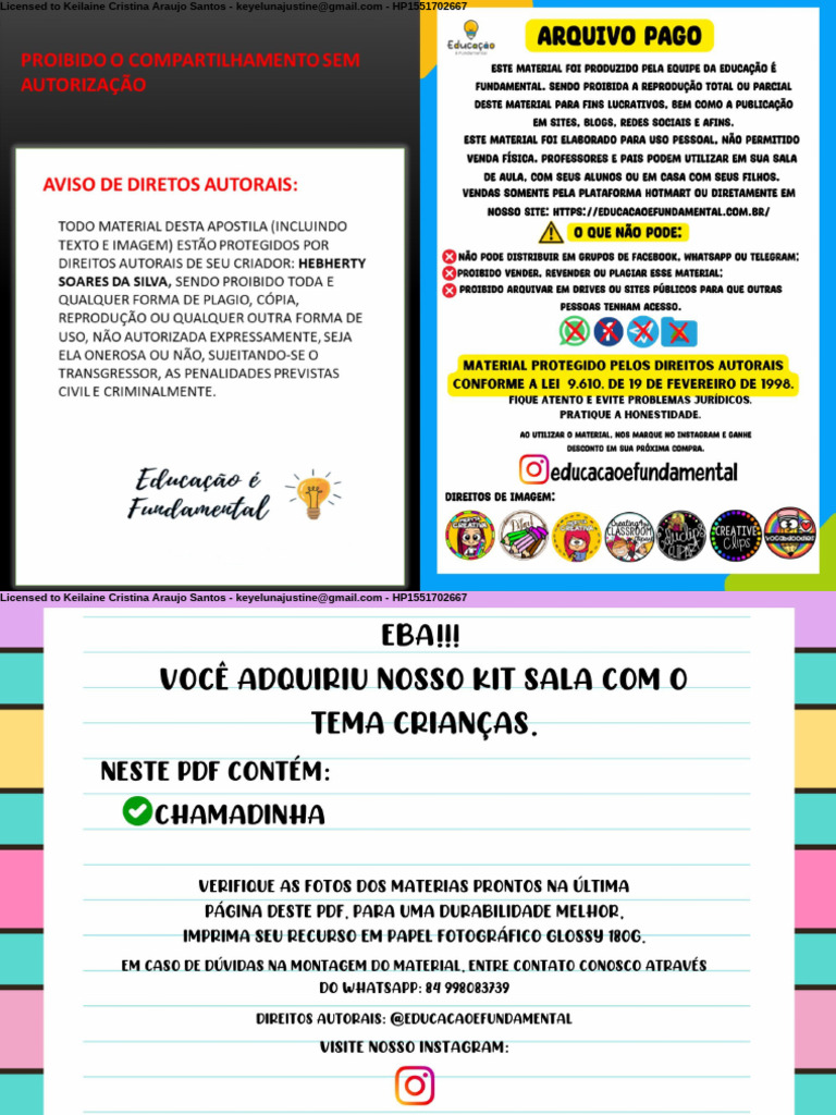 Cartaz Chamadinha | PDF