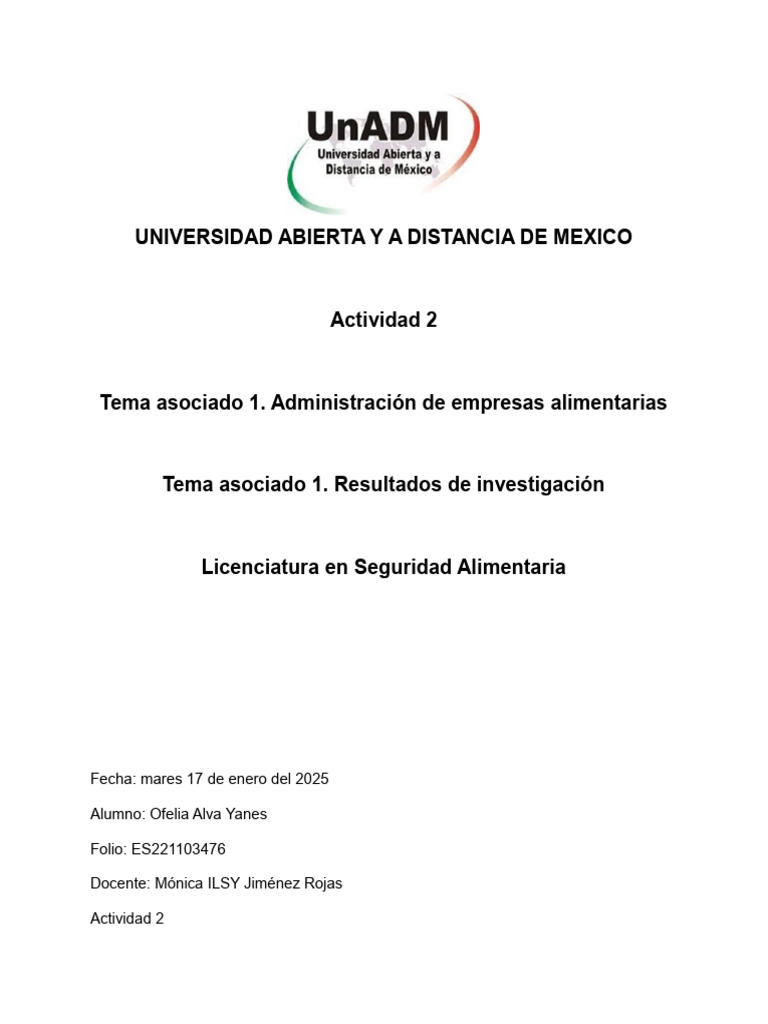 Epr T1 A2 Ofay | PDF | Teoría | Sicología