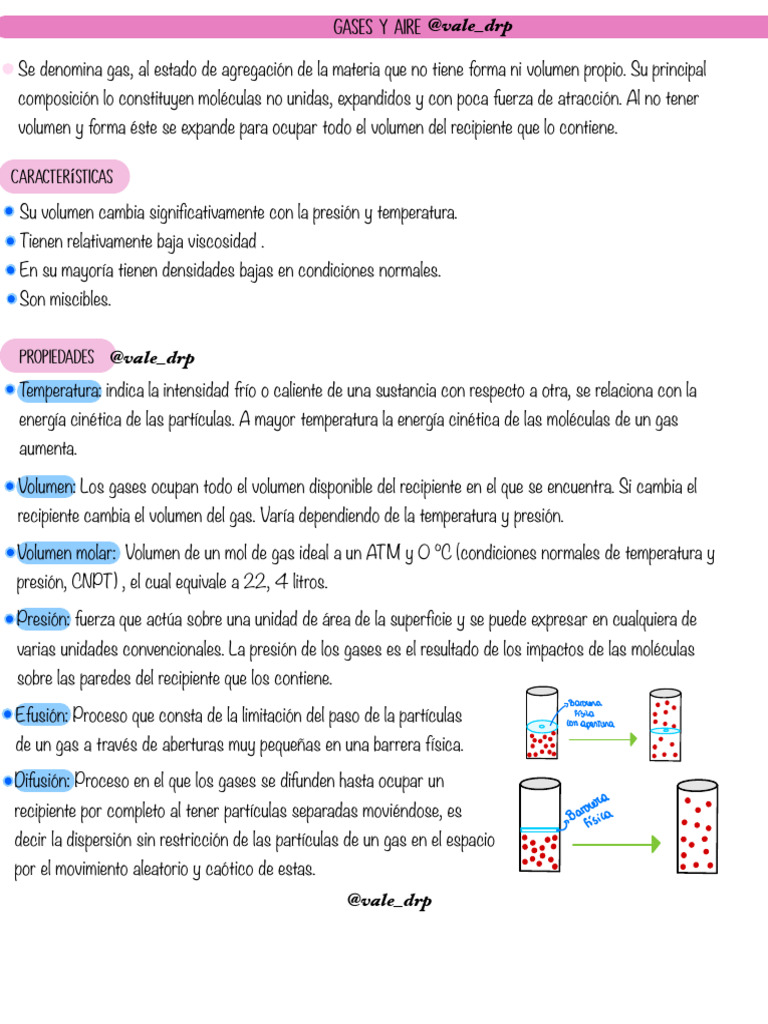 Propiedades y leyes de los gases | PDF | Gases | Materiales transparentes