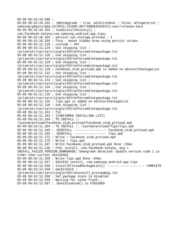 Preload Installer | PDF