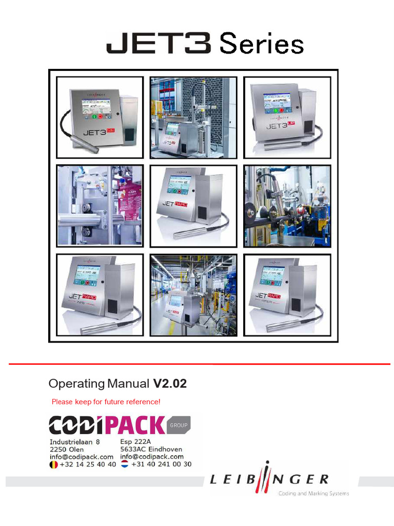 Jet3 Series | PDF | Printer (Computing) | Barcode