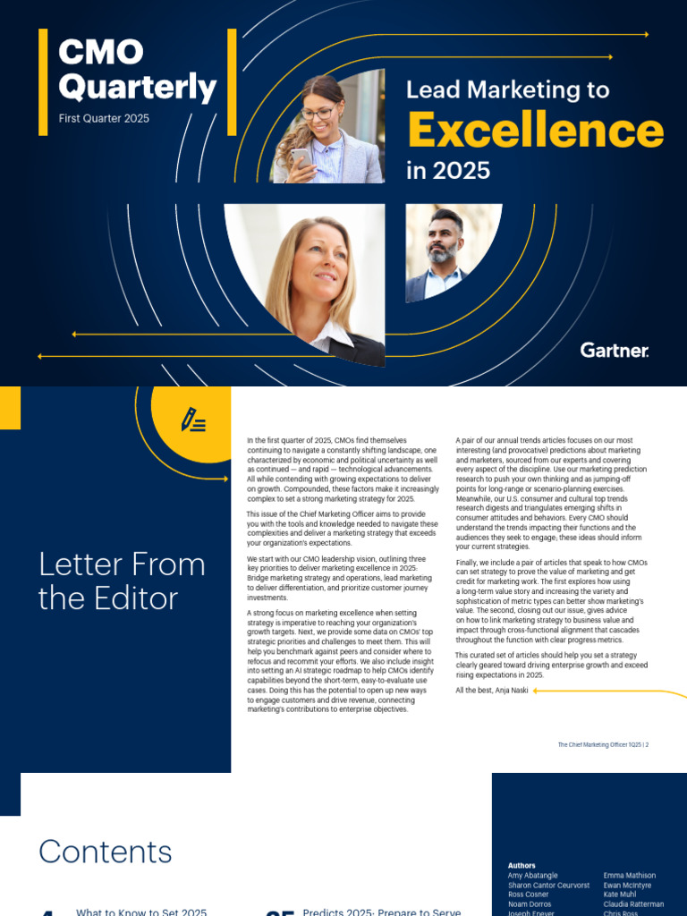 q1 2025 Cmo Journal | PDF | Strategic Management | Marketing