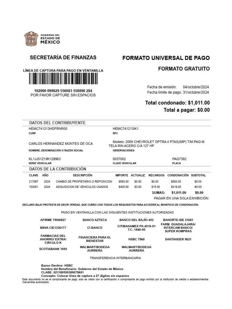 Formato Universal CCV | PDF | Bancos | Dinero