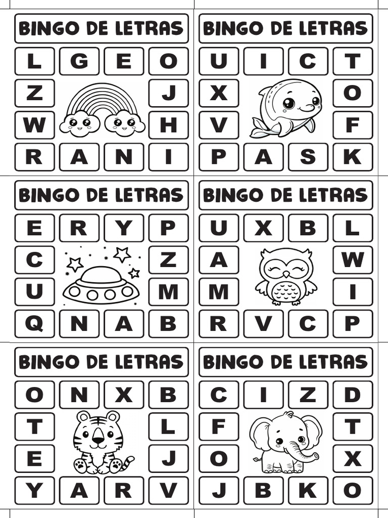 Bingo de Letras | PDF