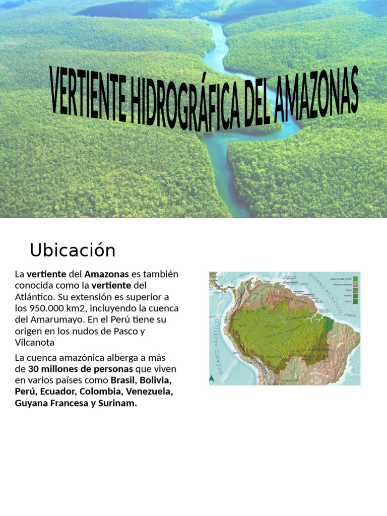 VERTIENTE HIDROGRÁFICA DEL AMAZONAS | PDF