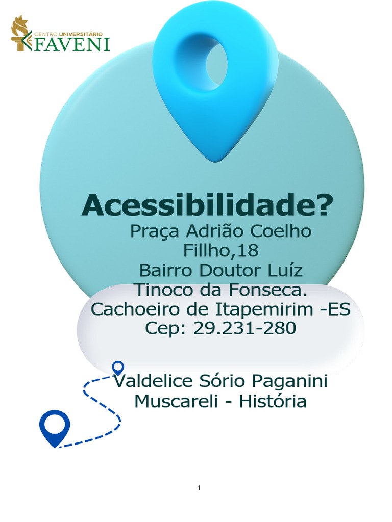 Relatório Acessibilidade Faveni Pronto PDF | PDF | Pedagogia | Exclusão social