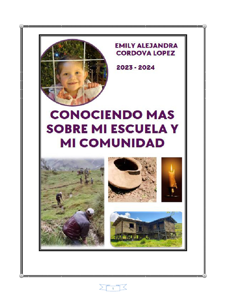 Libro Conociendo Mas Sobre Mi Escuela Fernando Guerrero y Mi Comunidad ...