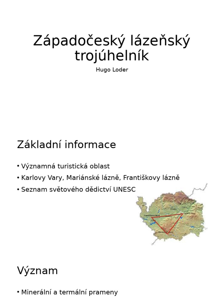 Západočeský Lázeňský Trojúhelník: Hugo Loder | PDF