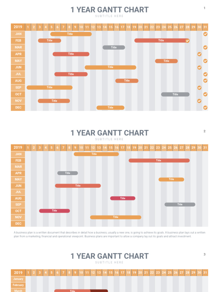 Gantt Slides V2 Powerpoint Template | PDF