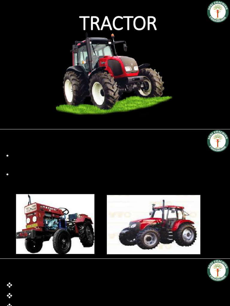 Tractor Overview: Types and History | PDF