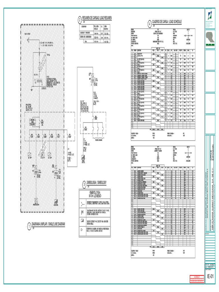Ie-01 (Diagrama Unifilar) | PDF