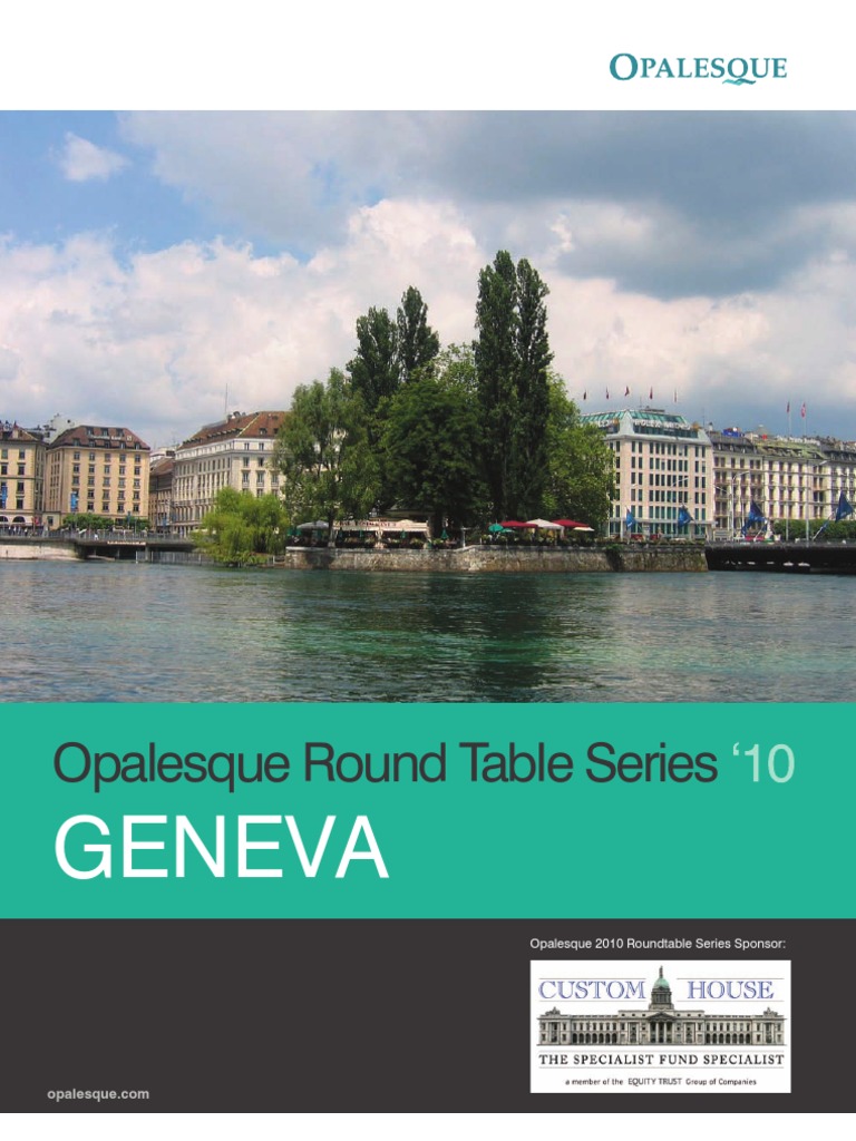 Opalesque 2010 Roundtable Geneva | PDF | Hedge Fund | Fund Of Funds