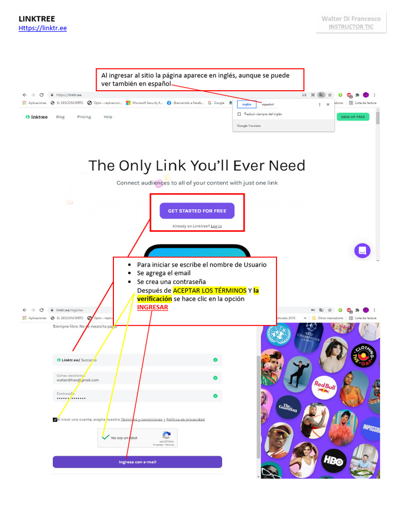CREAR LINKTREE Habilidad Digital | PDF | Informática | Internet