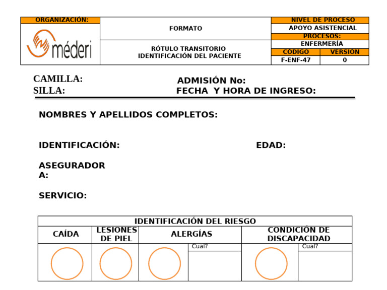 Rotulo Paciente | PDF