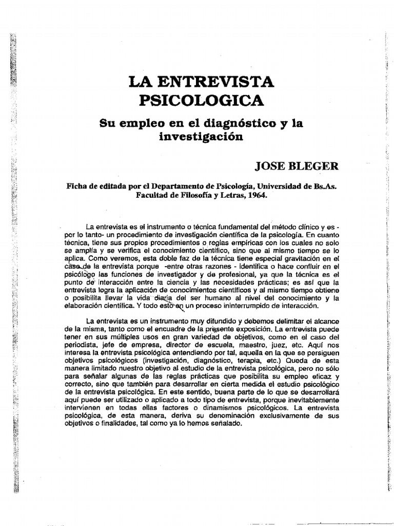 BLEGER Imprimir | PDF