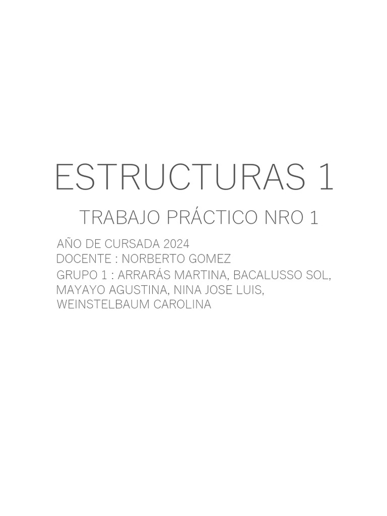 TP 1 Estructuras | PDF