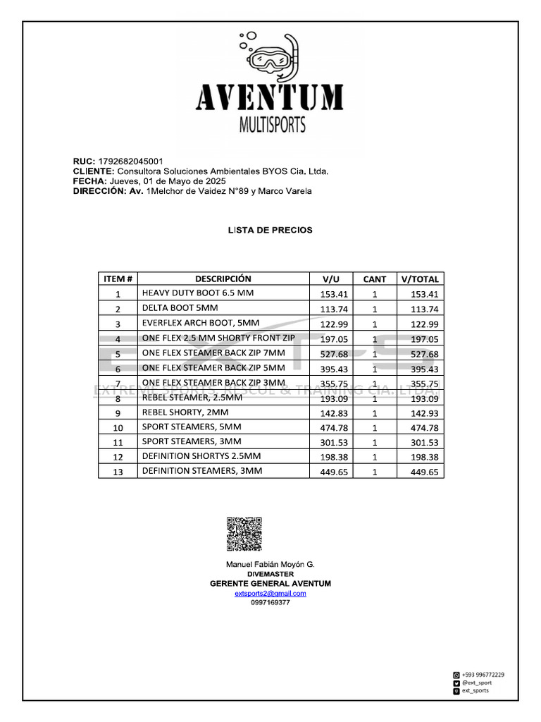 Lista de Precios - Byos-Signed | PDF