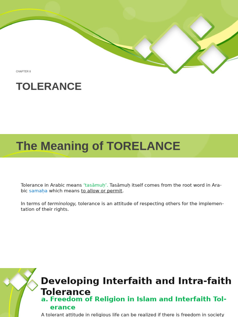 Tolerance | PDF