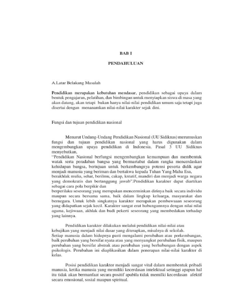 Bab 1 Proposal Skripsi | PDF