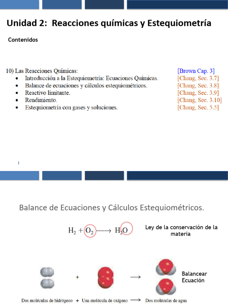 Reacciones Químicas y Estequiometría | PDF | Estequiometría | Reacciones químicas
