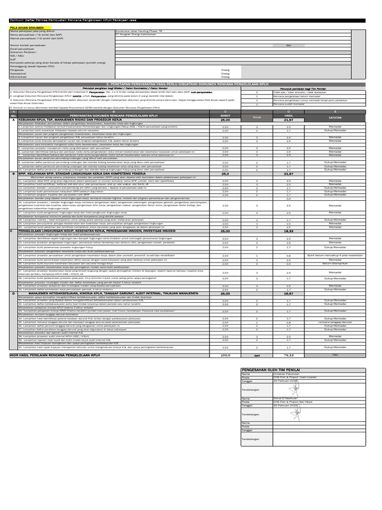 AEK - KPLH Konstruksi Jalan Hauling Phase 7B | PDF