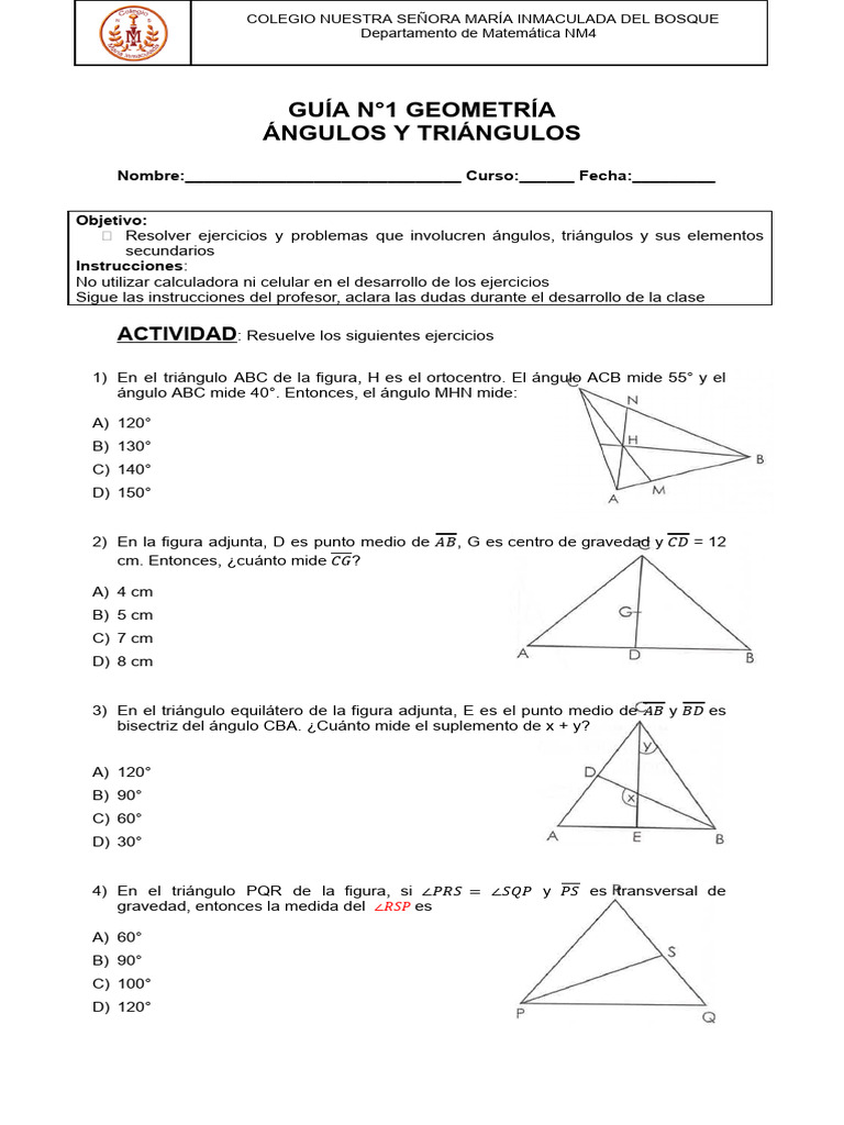1 - Ngulos y Tri-Ngulos | PDF