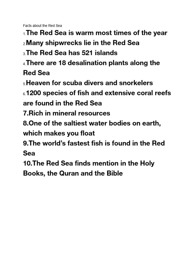 Red Sea | PDF