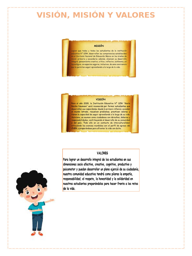 Misión, Visión y Valores | PDF
