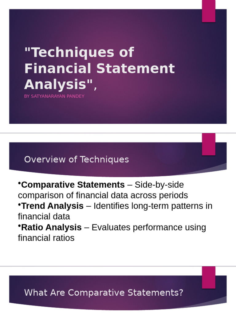 Techniques of Financial Statement Analysis | PDF | Equity (Finance ...