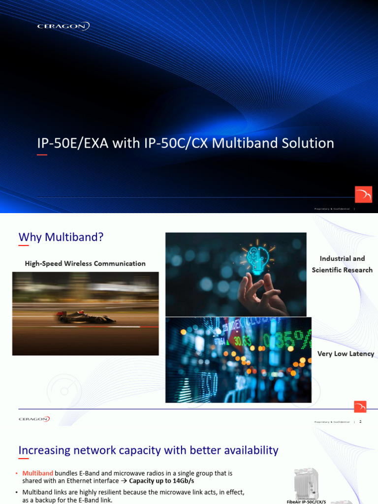 Ceragon MultiBand Presentation | PDF | Radio | Microwave